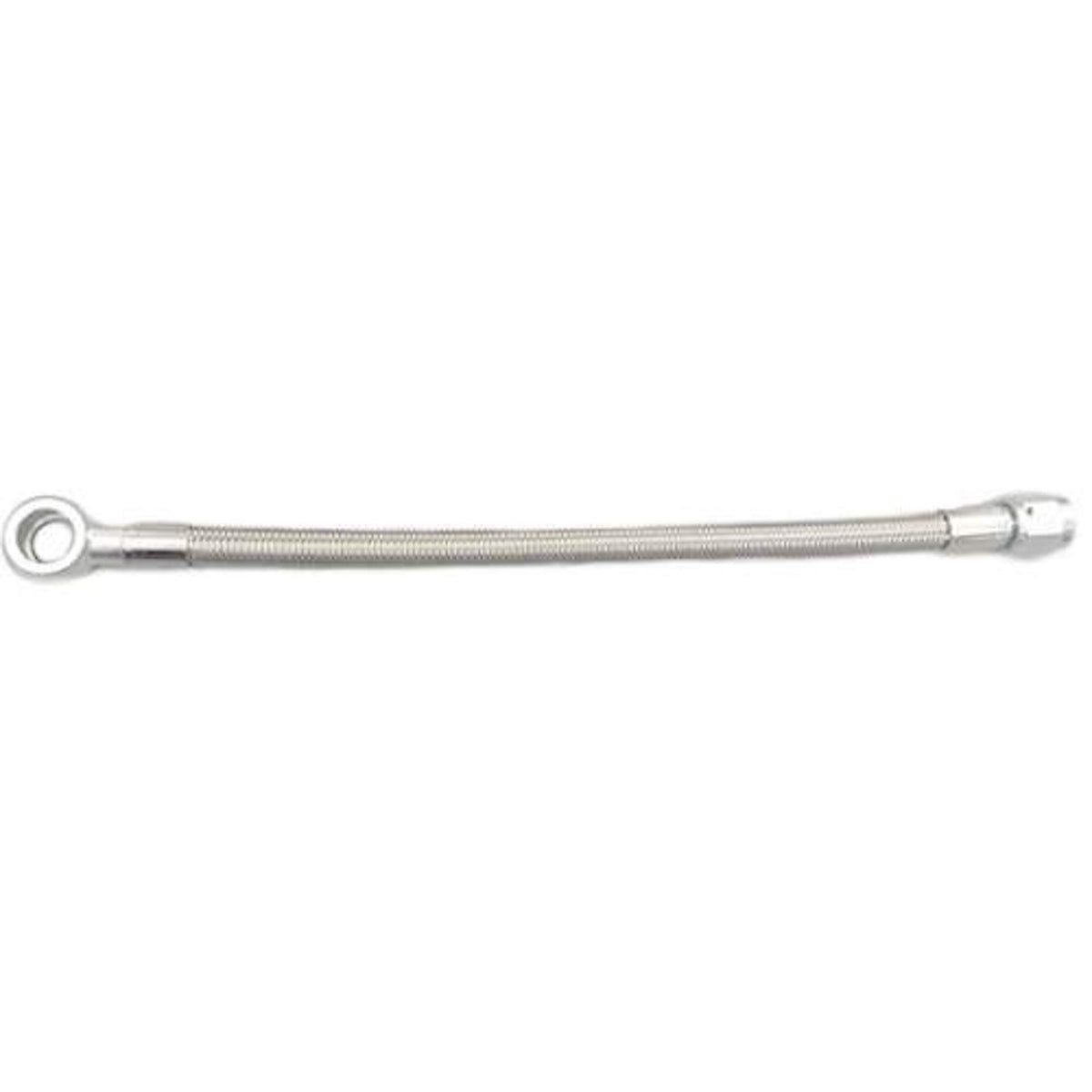 Steel braided Oil Feed Line(12mm Banjo & Straight End) -4 AN for oil s ...